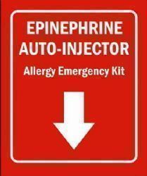AEK - Illinois Supply Company Epinephrine Sign Auto-injector Sign